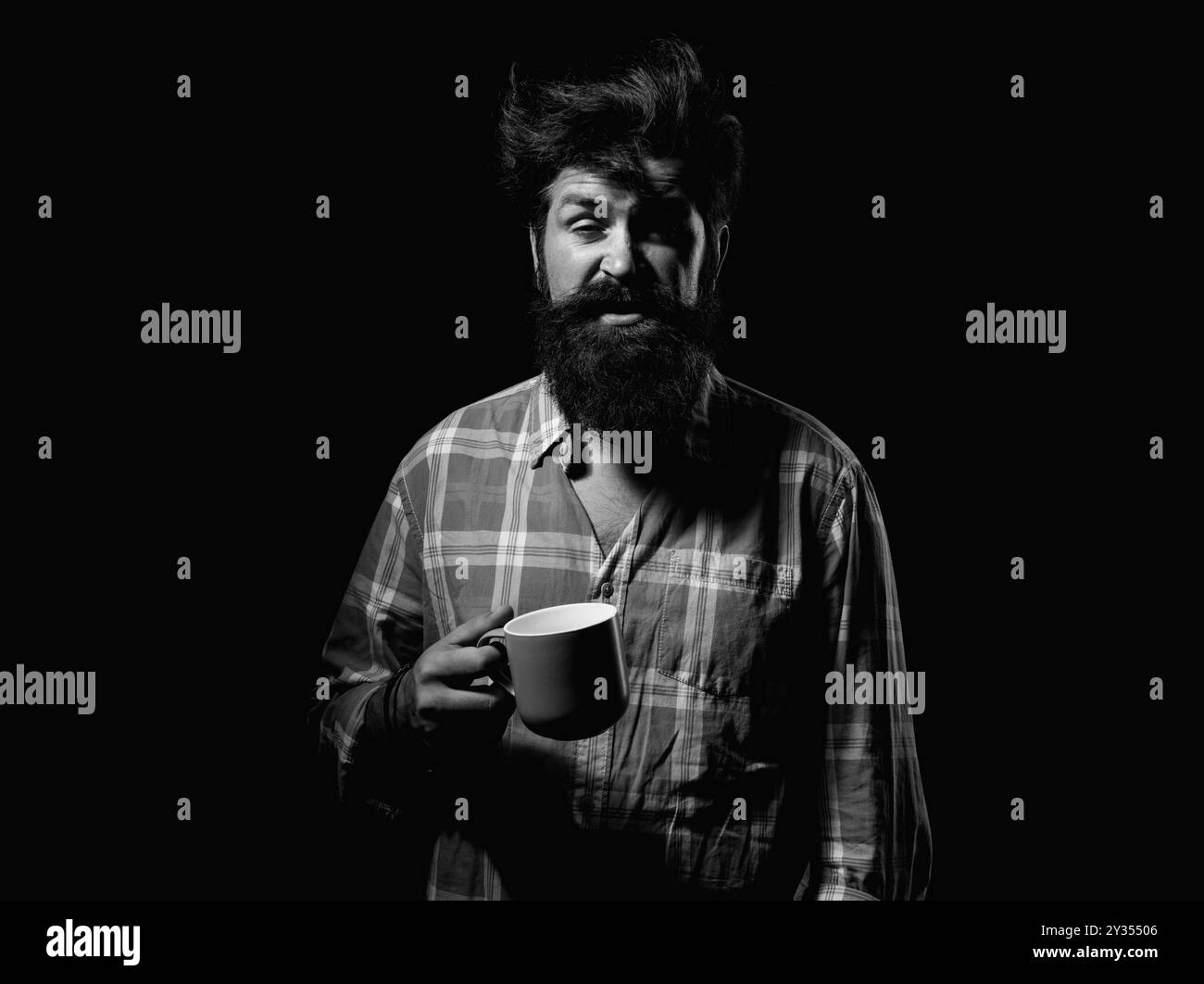 Waking up happy concept Black and White Stock Photos & Images - Alamy