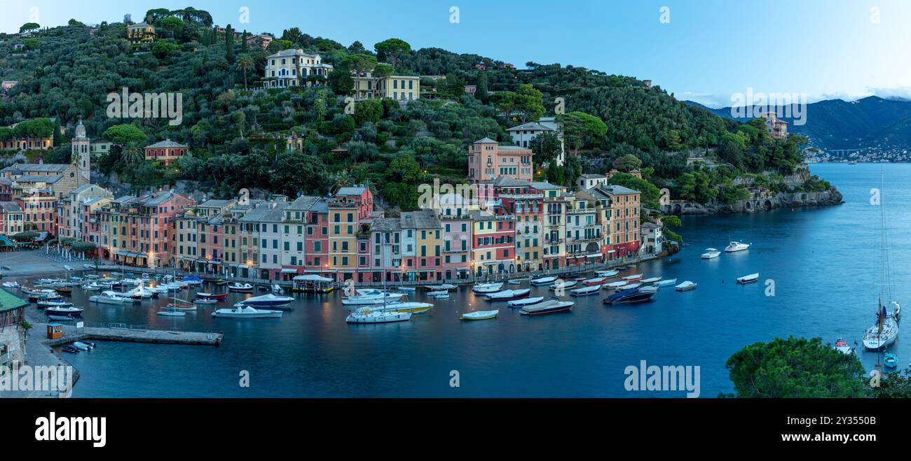 Portofino panoramic hi-res stock photography and images - Alamy