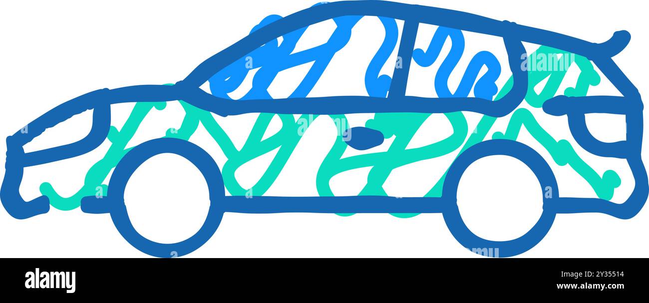 hot hatch car icon doodle illustration Stock Vector Image & Art - Alamy