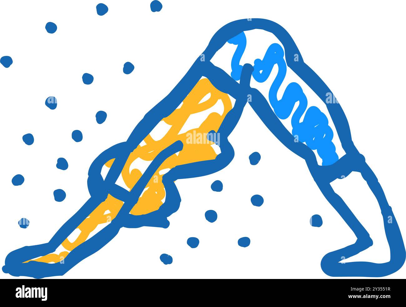 movement meditation icon doodle illustration Stock Vector Image & Art ...