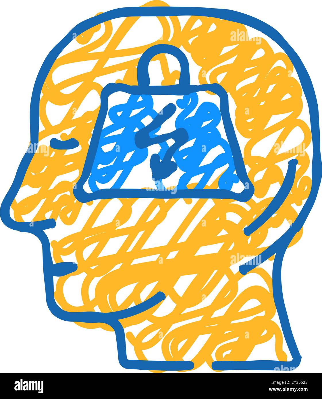stress treatment icon doodle illustration Stock Vector Image & Art - Alamy