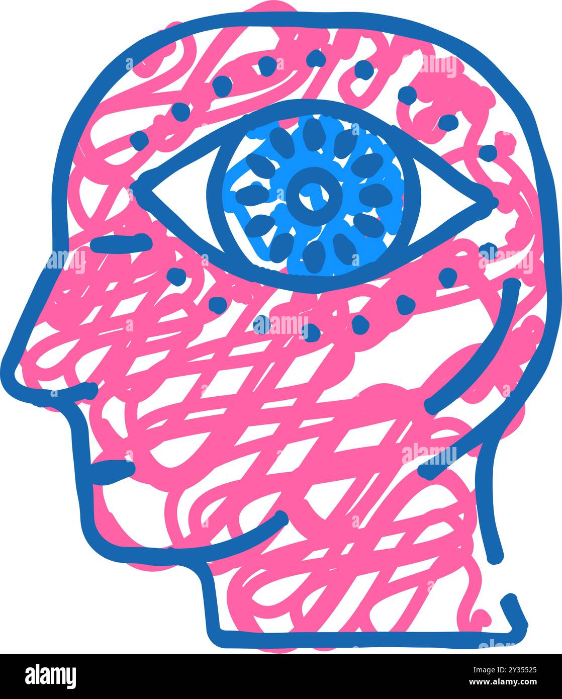 third eye icon doodle illustration Stock Vector Image & Art - Alamy