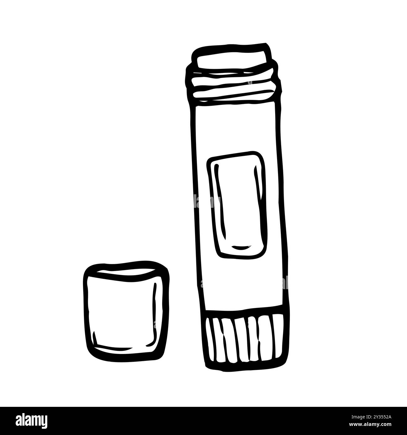 Cartoon glue stick isolated on white Stock Vector Image & Art - Alamy