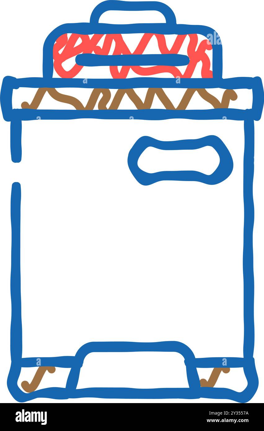 trash compactor icon doodle illustration Stock Vector Image & Art - Alamy