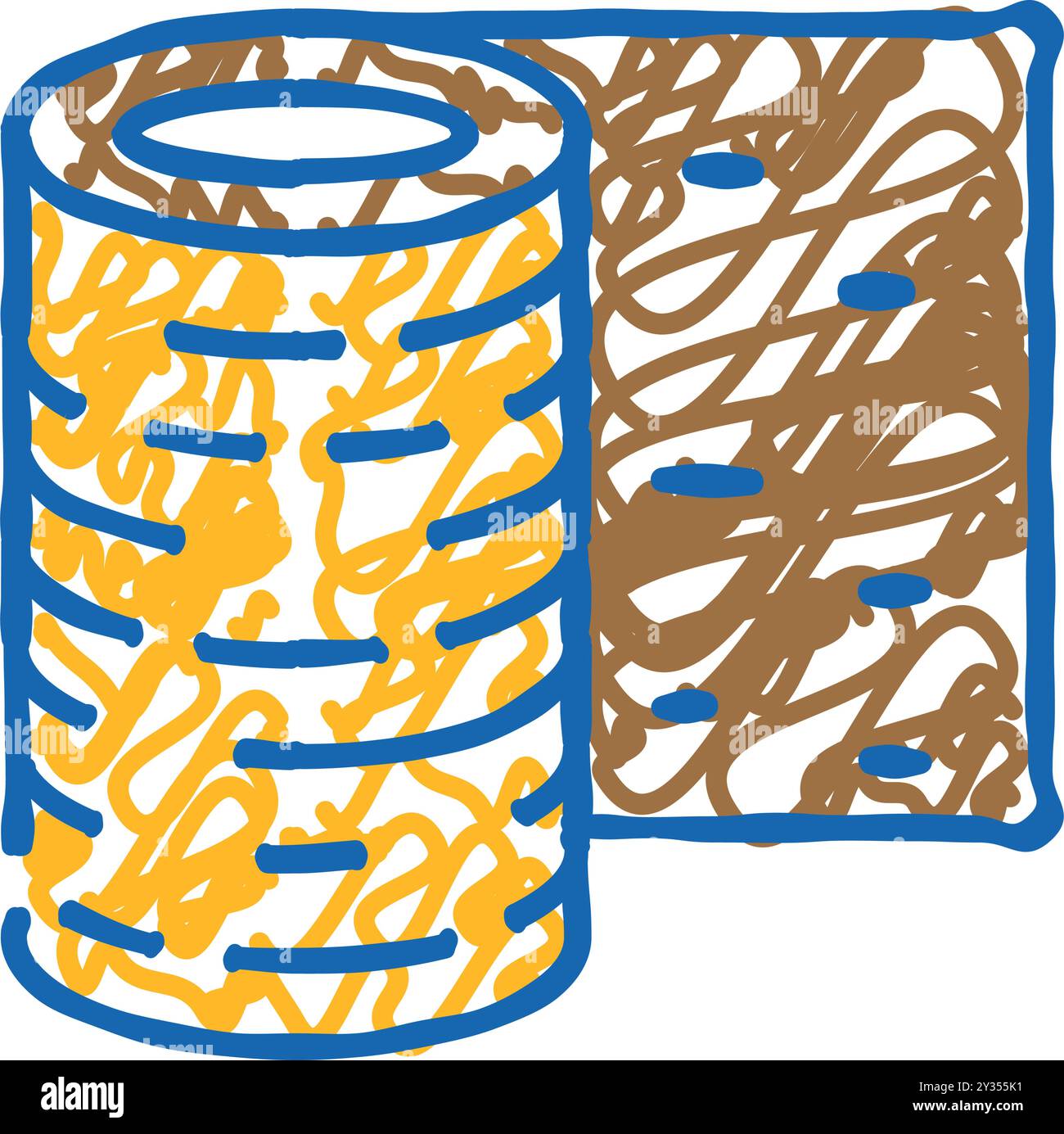 rubber roll icon doodle illustration Stock Vector Image & Art - Alamy