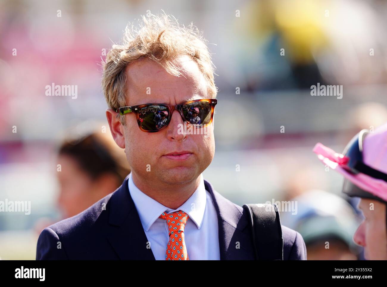 Trainer Oliver Cole on day one of the Betfred St Leger Festival at ...