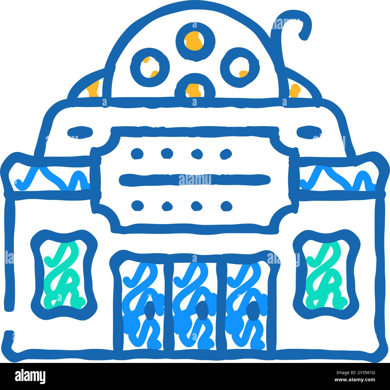 cinema building icon doodle illustration Stock Vector Image & Art - Alamy