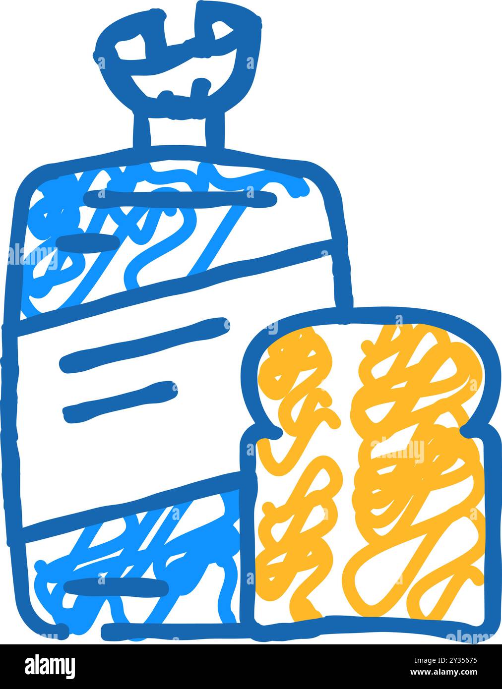 toast package icon doodle illustration Stock Vector Image & Art - Alamy