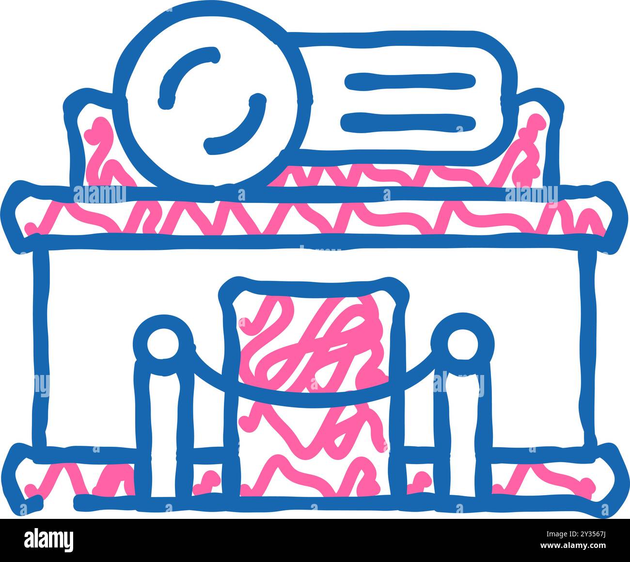 night club building icon doodle illustration Stock Vector Image & Art ...