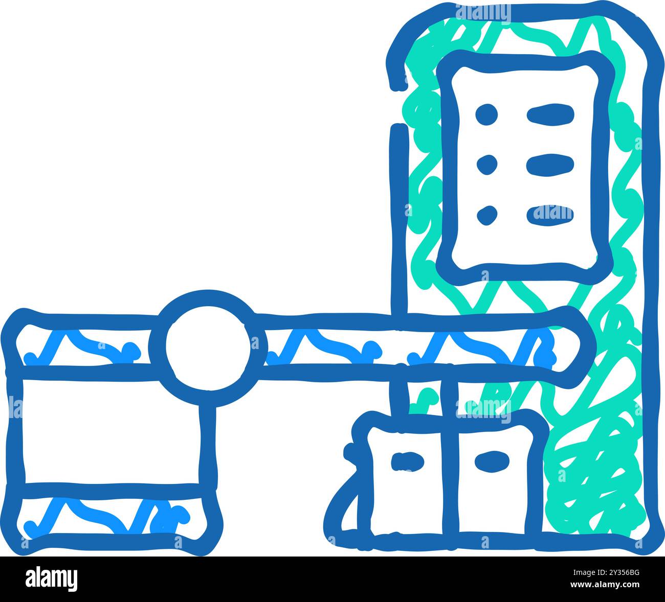 petroleum station icon doodle illustration Stock Vector Image & Art - Alamy