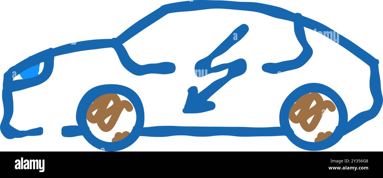 Electric sport coupe car Stock Vector Images - Alamy