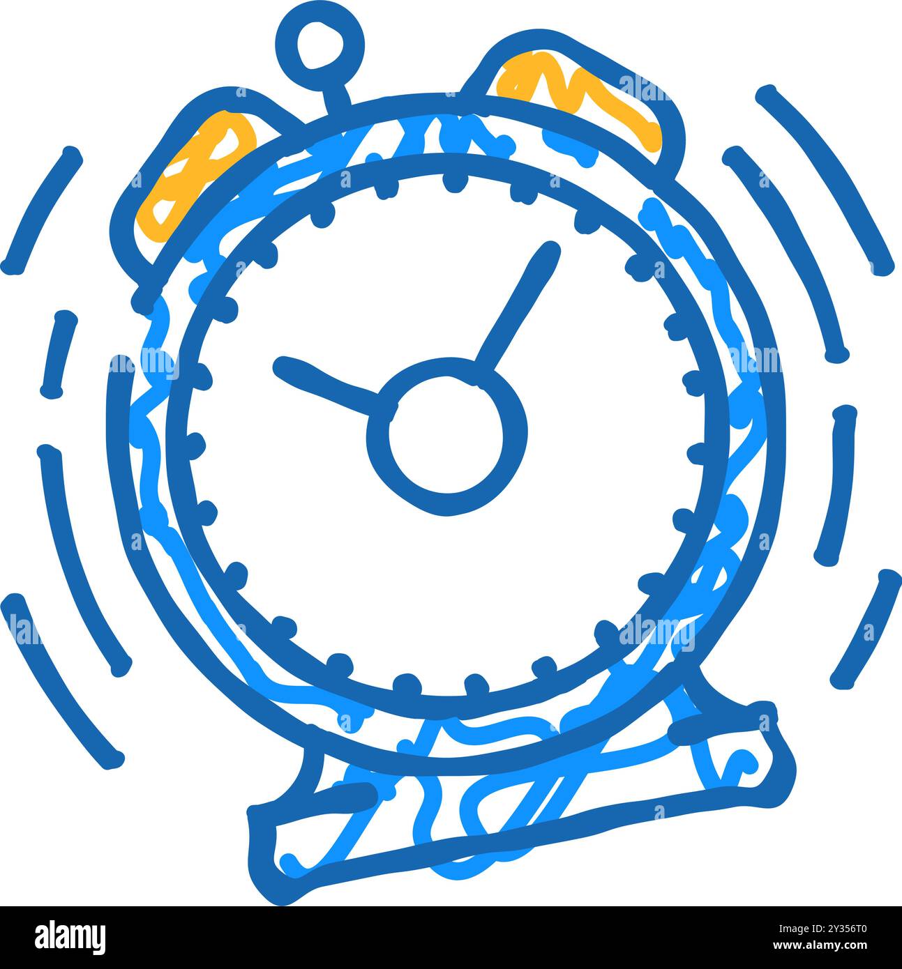 Target clock time doodle hi-res stock photography and images - Alamy