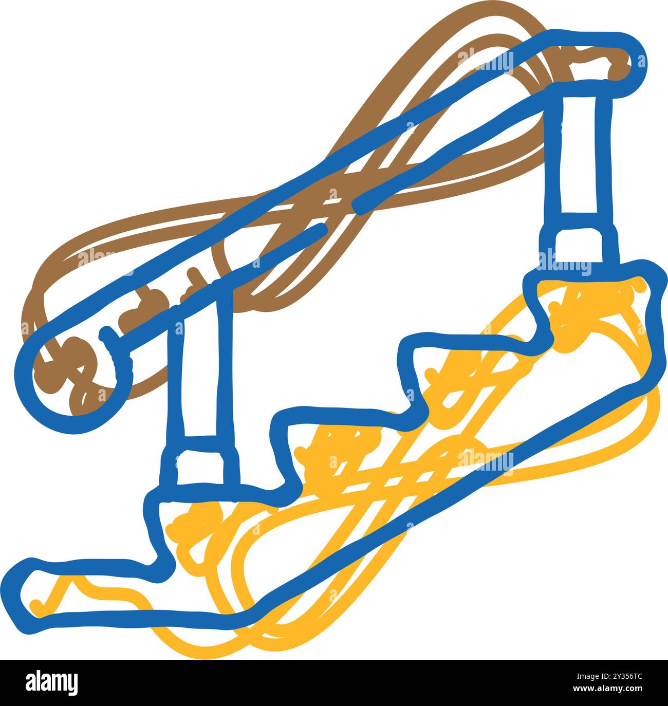 deck posts and handrails icon doodle illustration Stock Vector Image ...