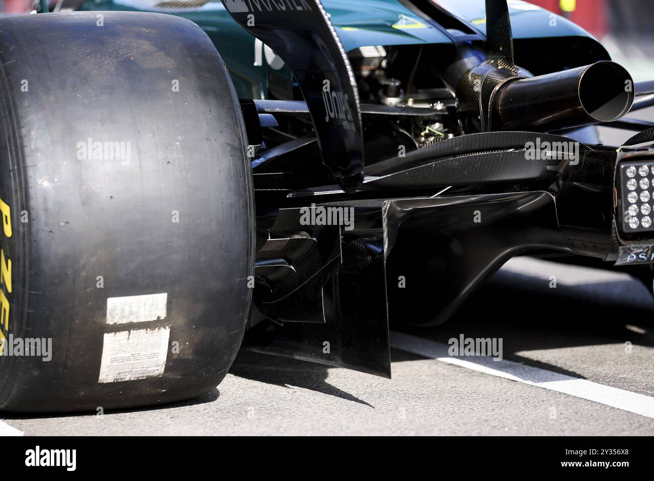 Aston Martin F1 Team AMR23, mechanical detail rear diffuser during the ...