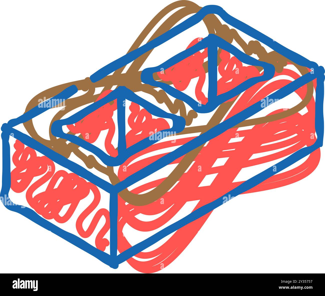 block brick icon doodle illustration Stock Vector Image & Art - Alamy