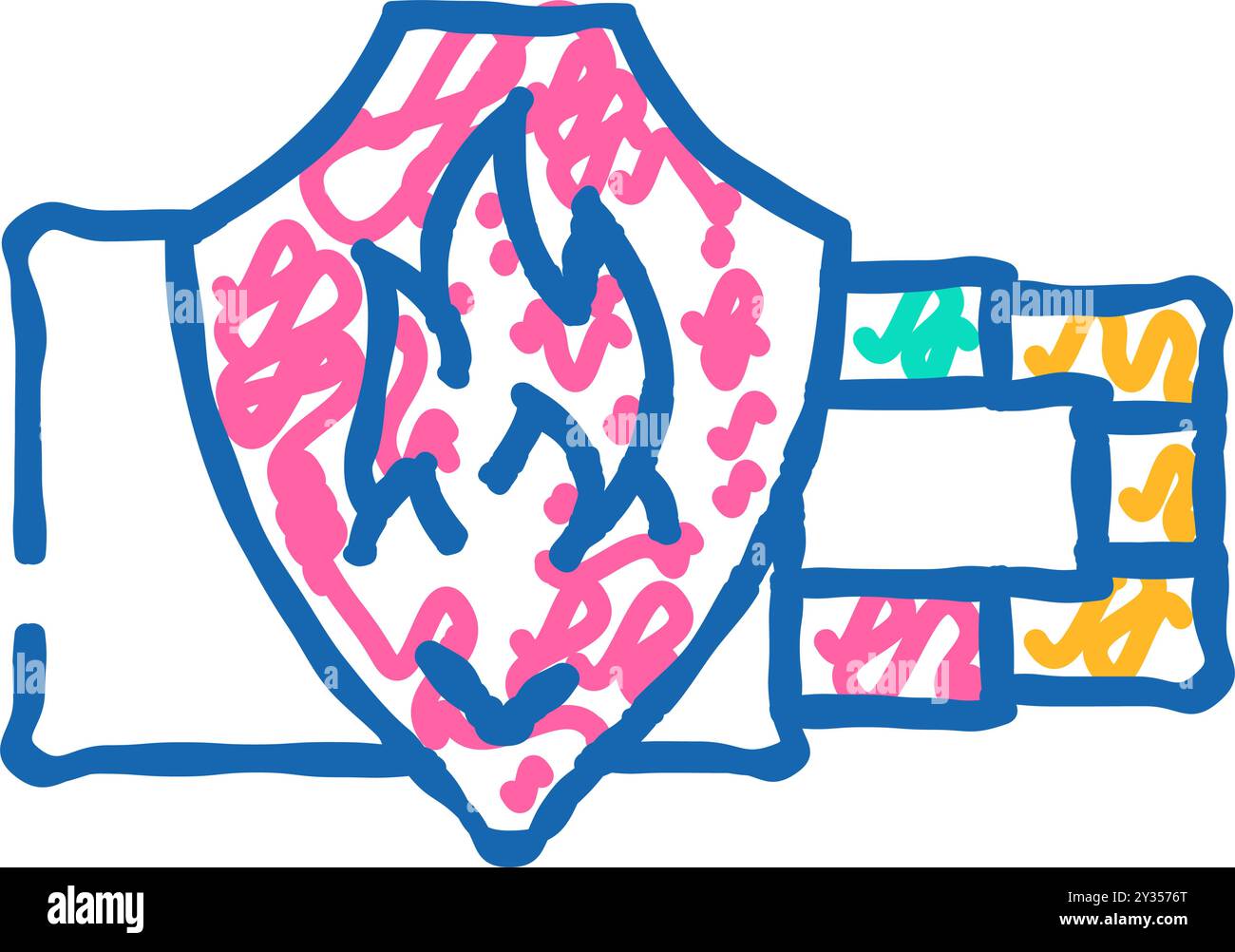 fire resistant cables icon doodle illustration Stock Vector Image & Art ...