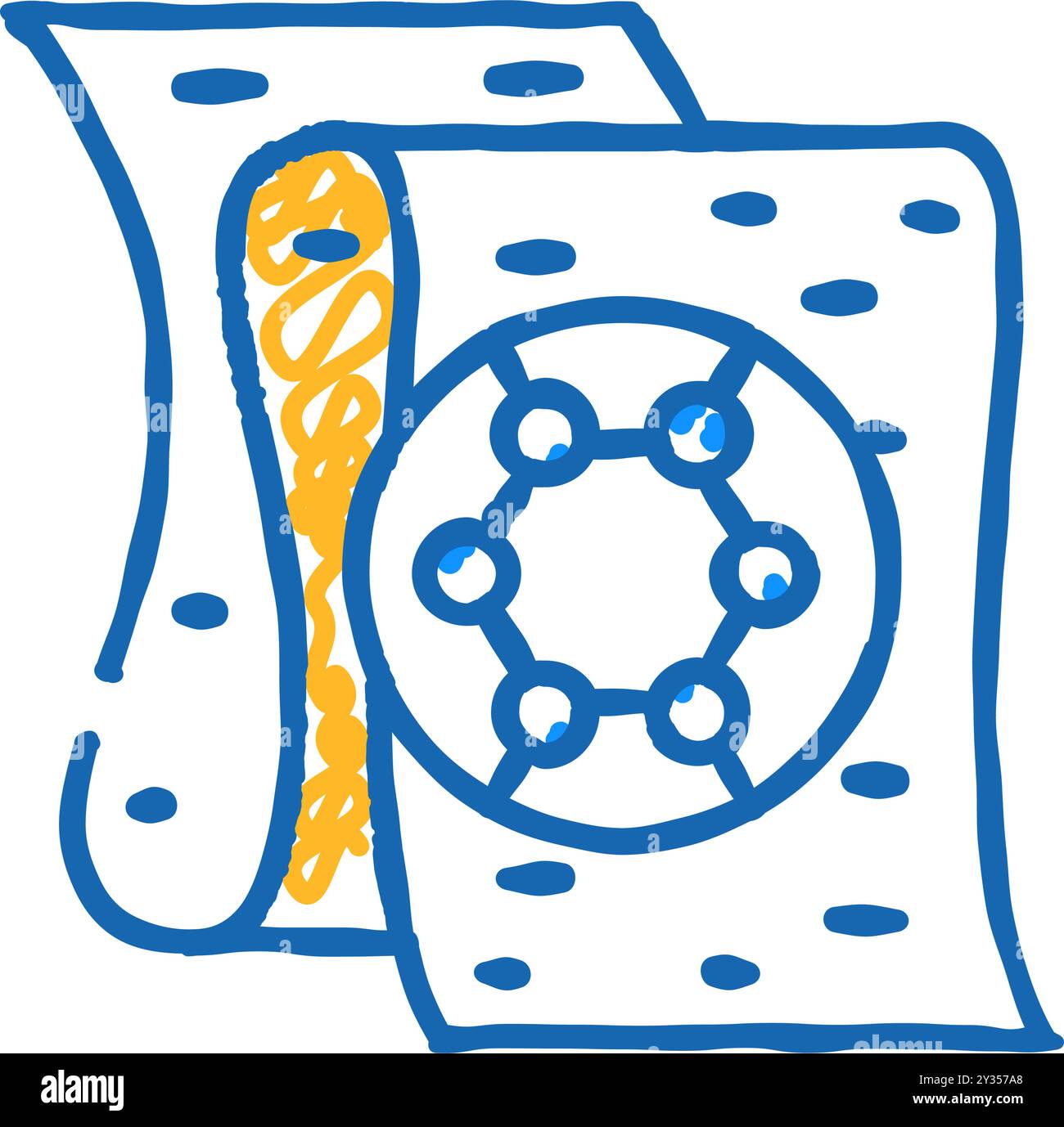 chemical fiber icon doodle illustration Stock Vector Image & Art - Alamy