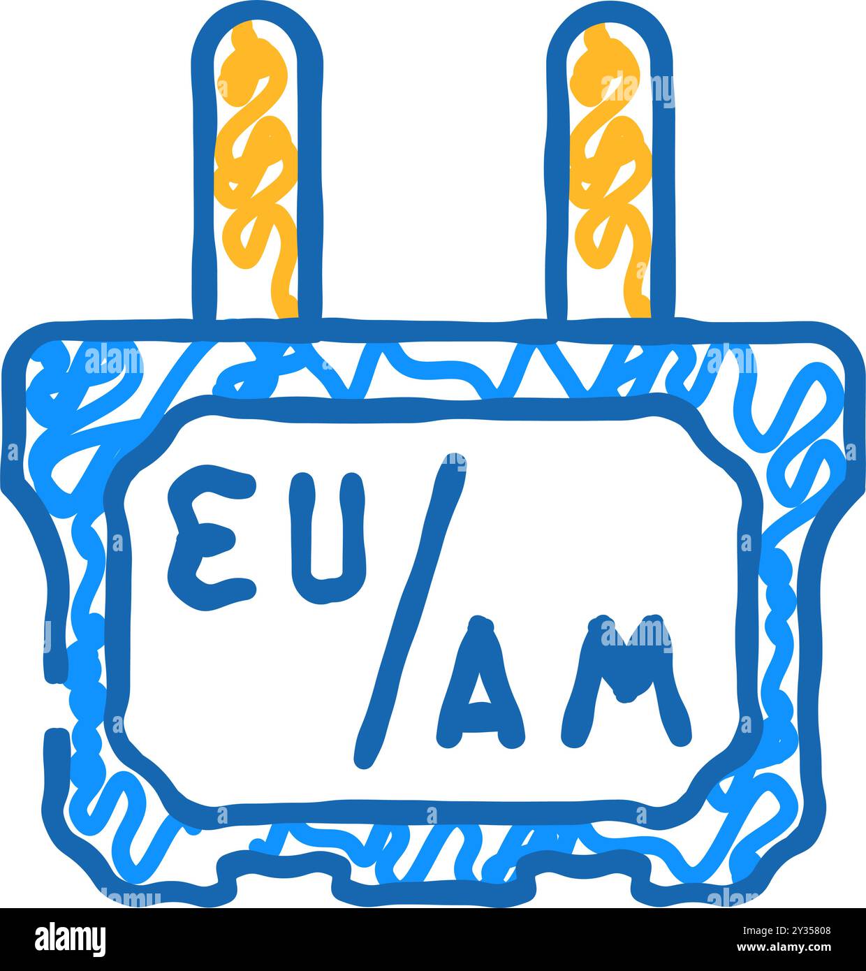 adapter socket icon doodle illustration Stock Vector Image & Art - Alamy