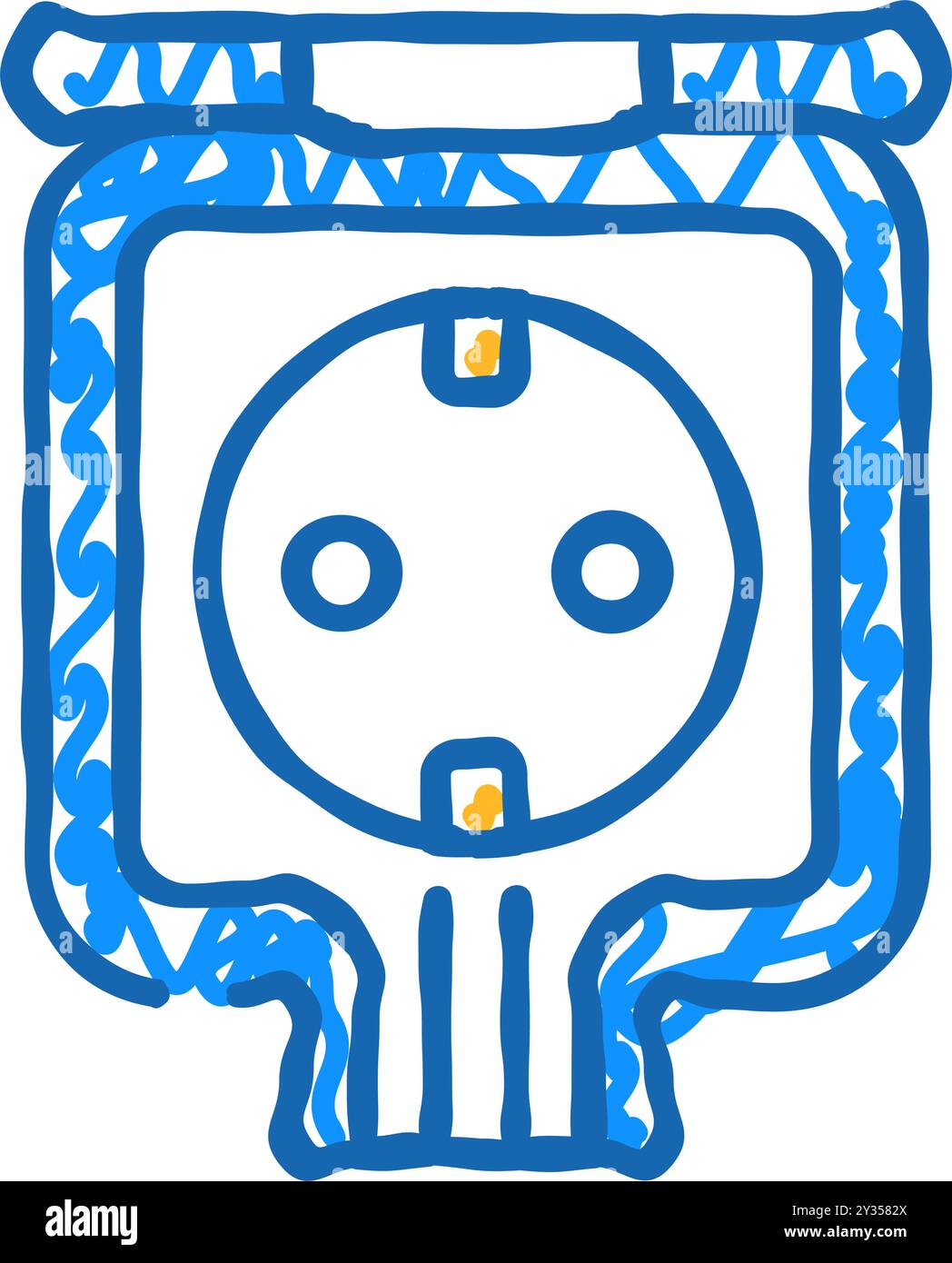 weatherproof socket icon doodle illustration Stock Vector Image & Art ...