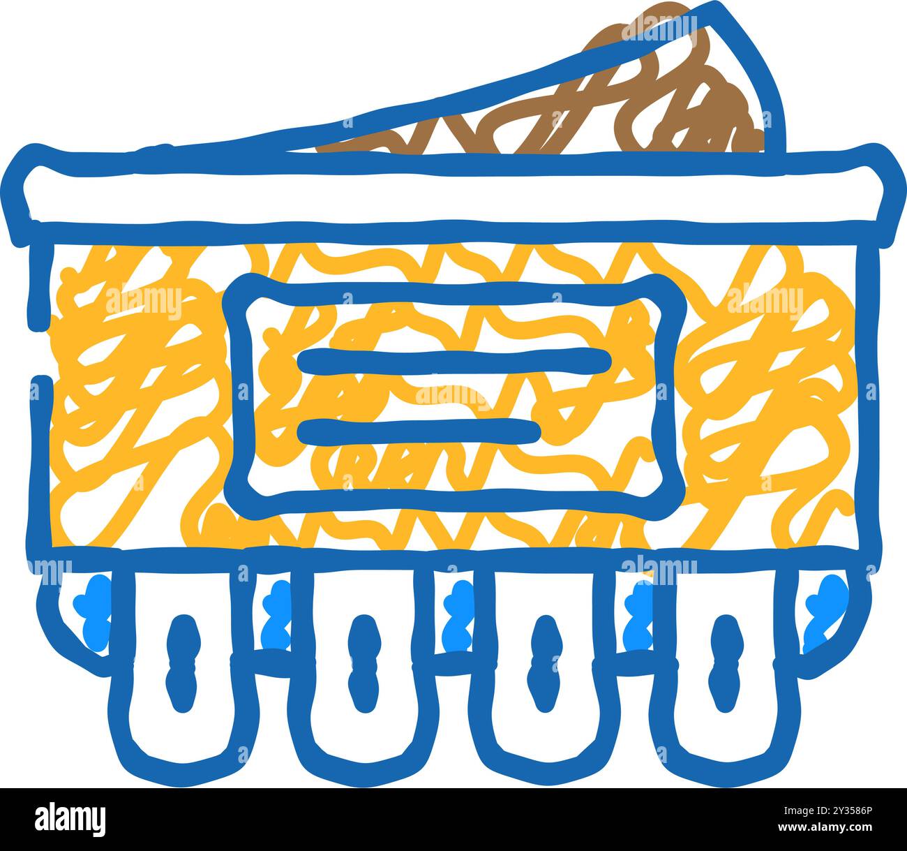 double pole single throw switch device icon doodle illustration Stock ...