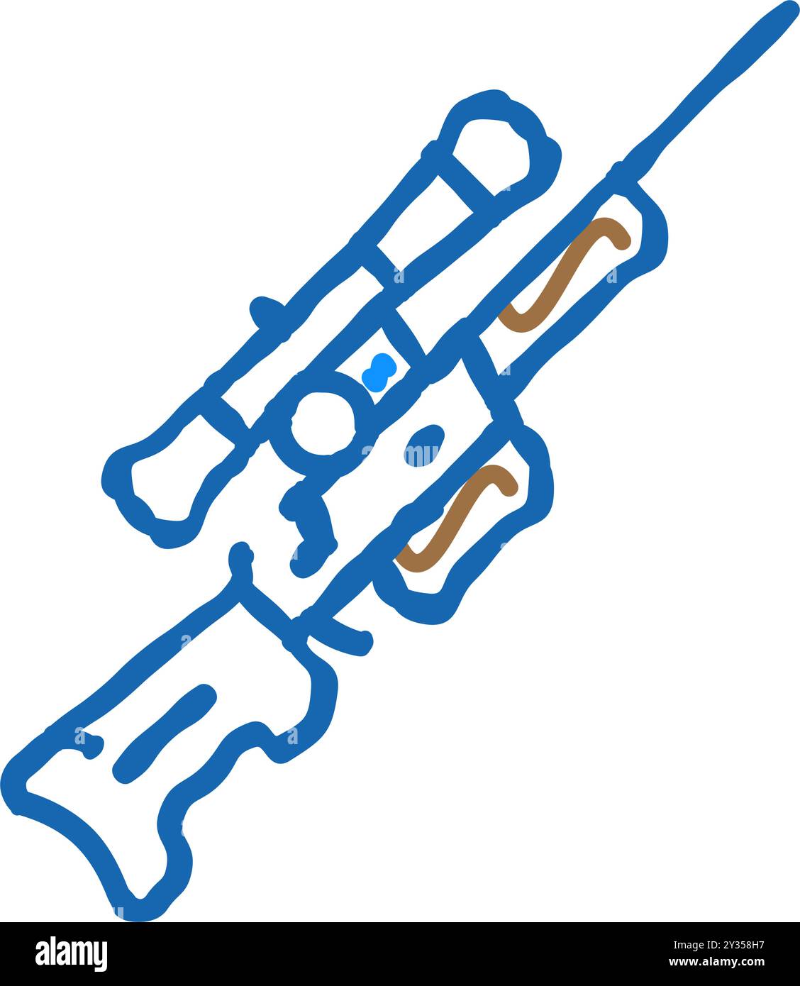 sniper rifle icon doodle illustration Stock Vector Image & Art - Alamy