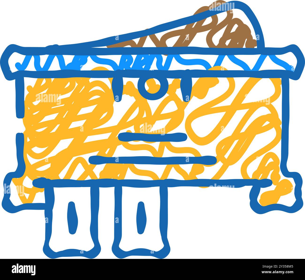 single pole single throw switch icon doodle illustration Stock Vector ...