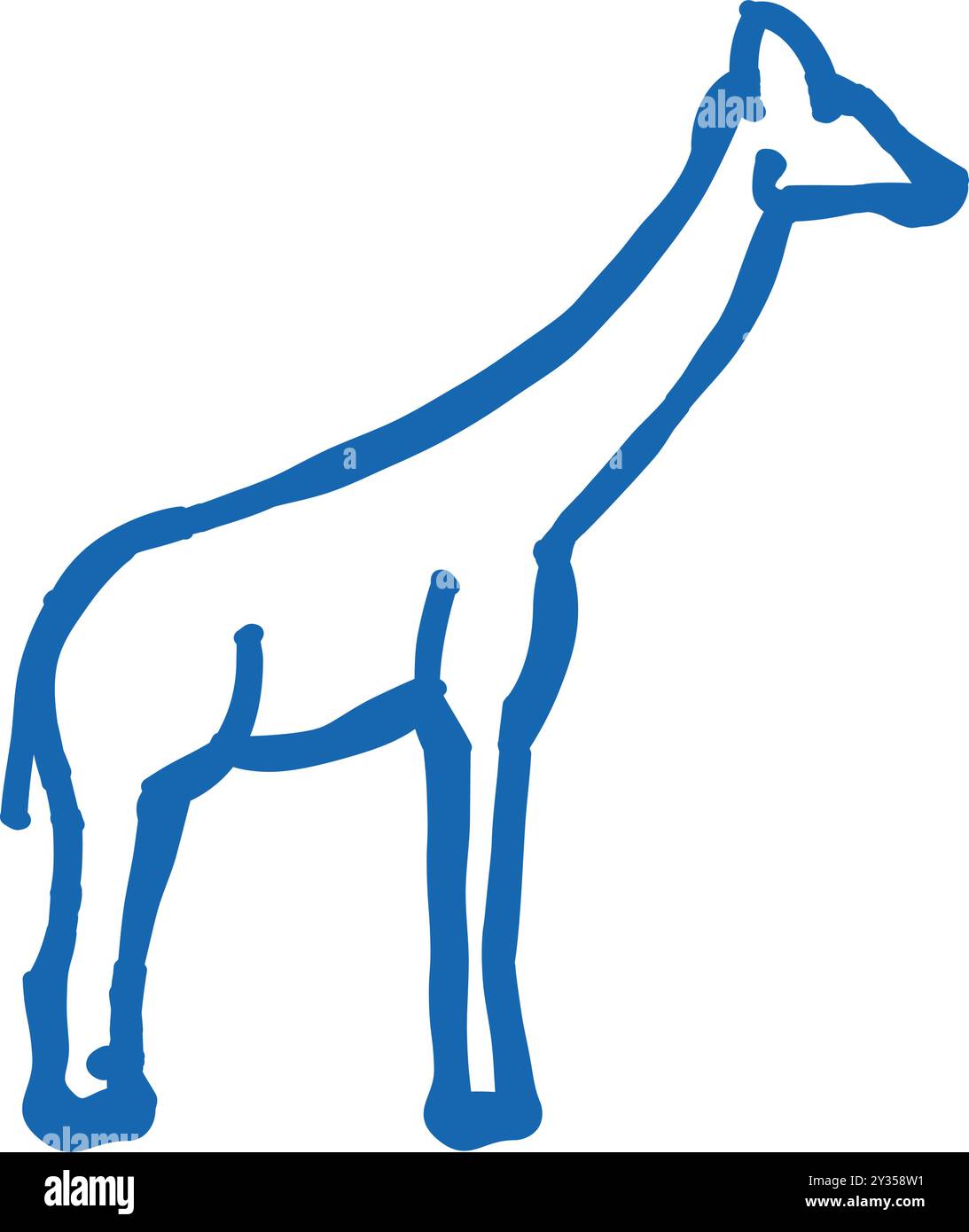 giraffe animal icon doodle illustration Stock Vector Image & Art - Alamy