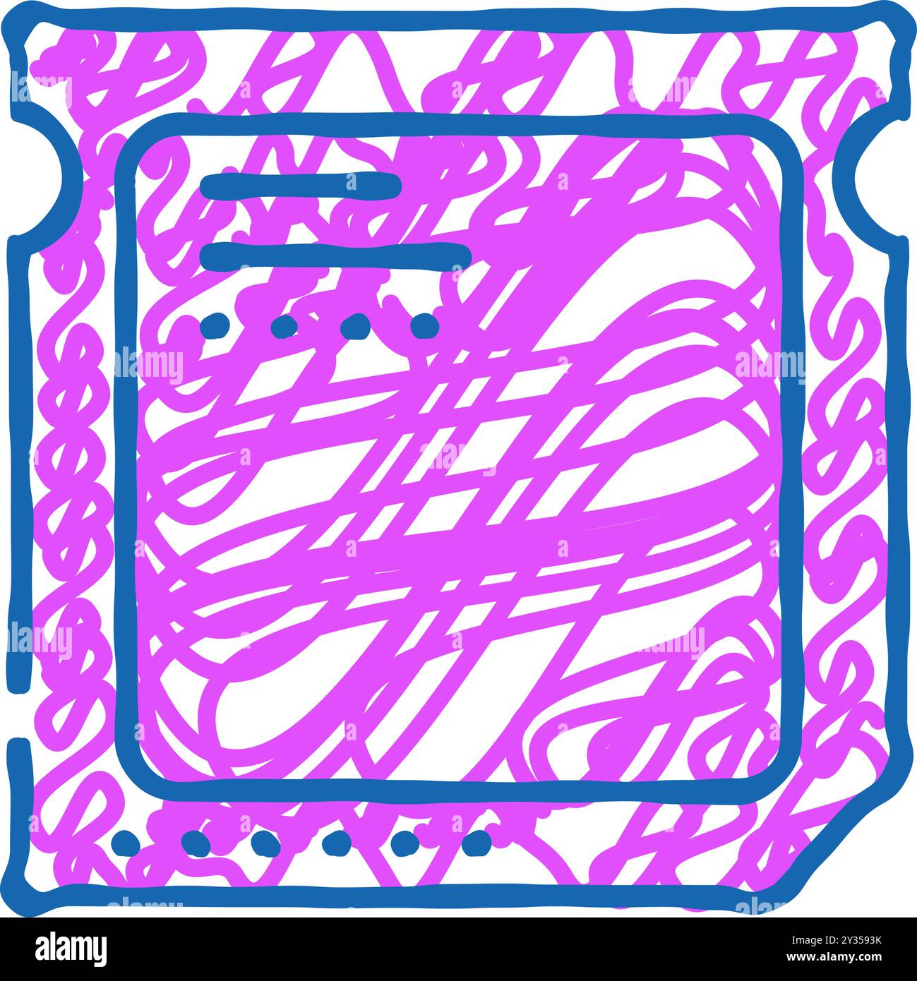 cpu computer detail icon doodle illustration Stock Vector Image & Art ...