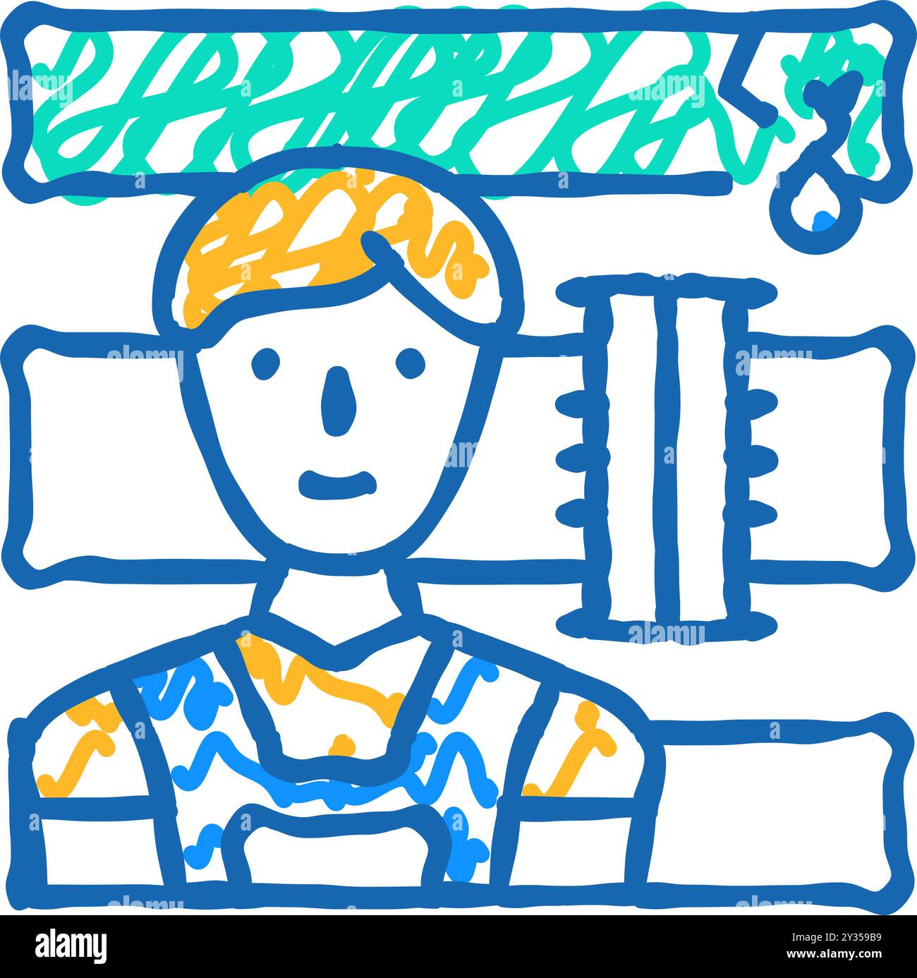 Repairman fixing window frame Stock Vector Images - Alamy