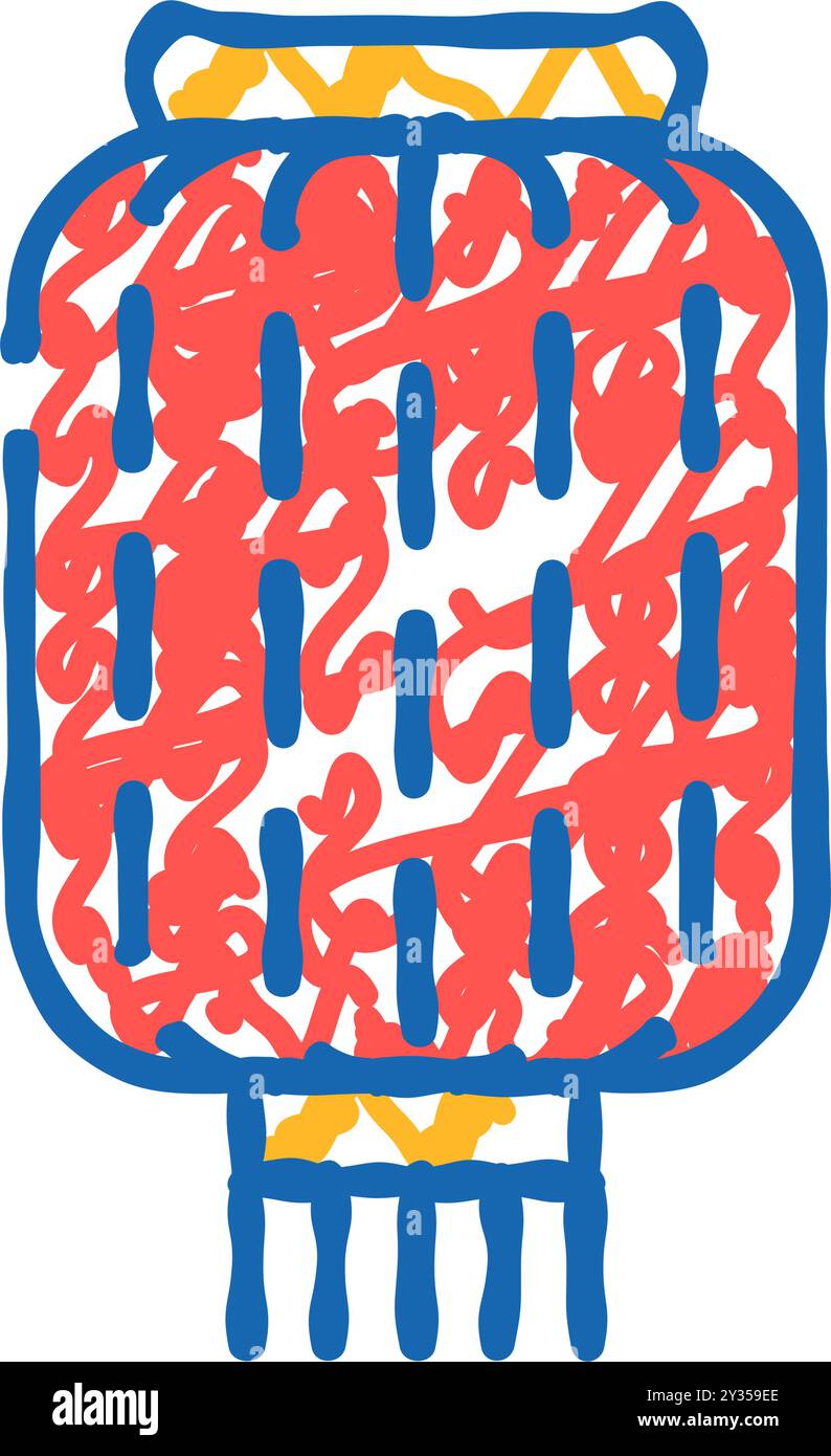 lantern chinese icon doodle illustration Stock Vector Image & Art - Alamy