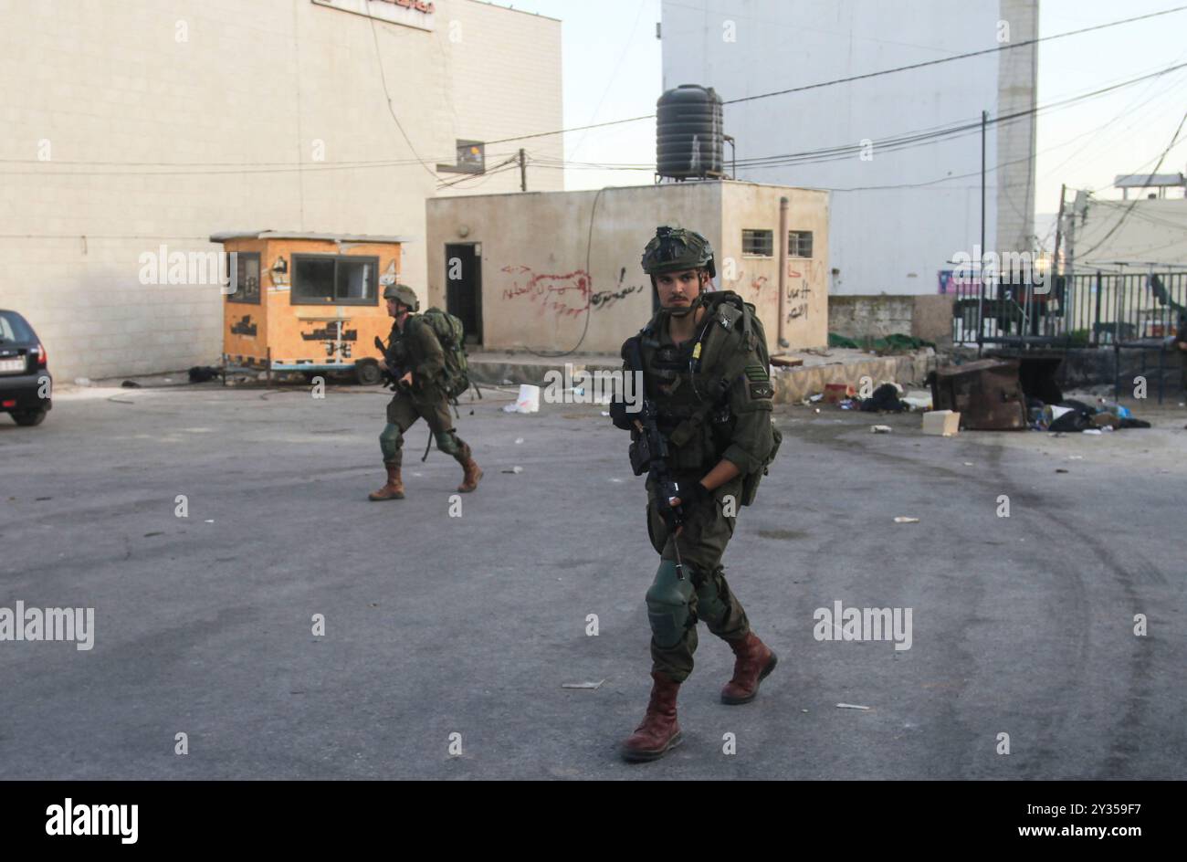 Tubas, West Bank, Palestine. 11th Sep, 2024. An Israeli infantry ...
