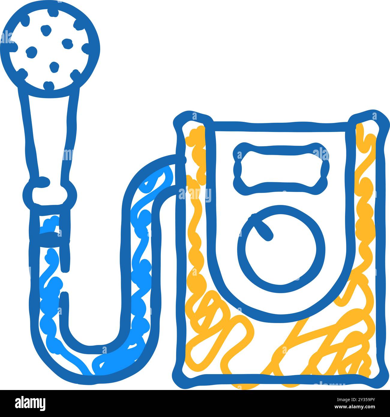 mobile shower icon doodle illustration Stock Vector Image & Art - Alamy