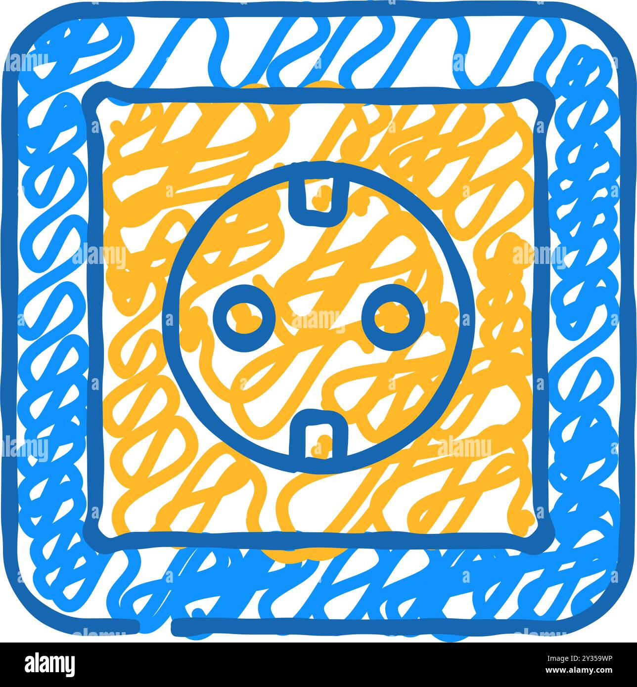 european socket icon doodle illustration Stock Vector Image & Art - Alamy