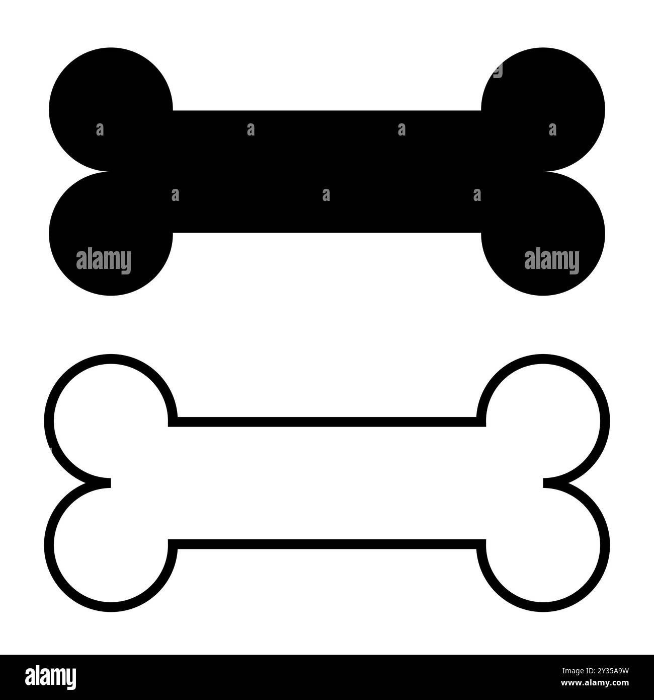 Dog Bone icon set. Symbol cartoon character, illustration, clip art ...