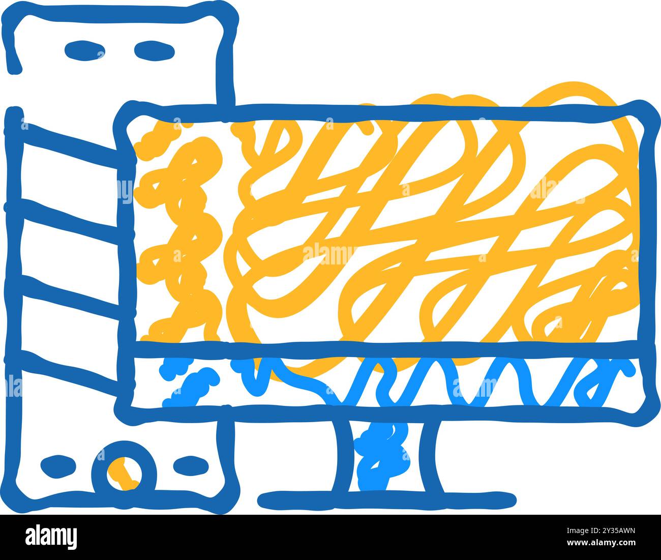 computer with monitor icon doodle illustration Stock Vector Image & Art ...
