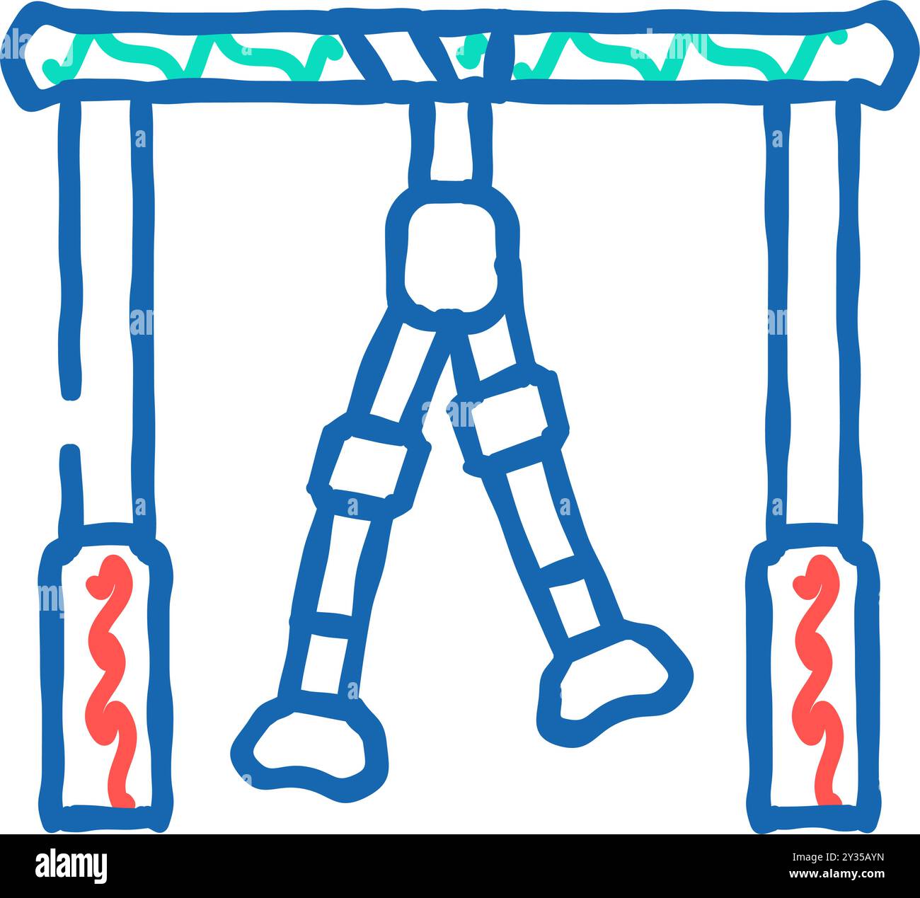 loops trx sport equipment icon doodle illustration Stock Vector Image ...