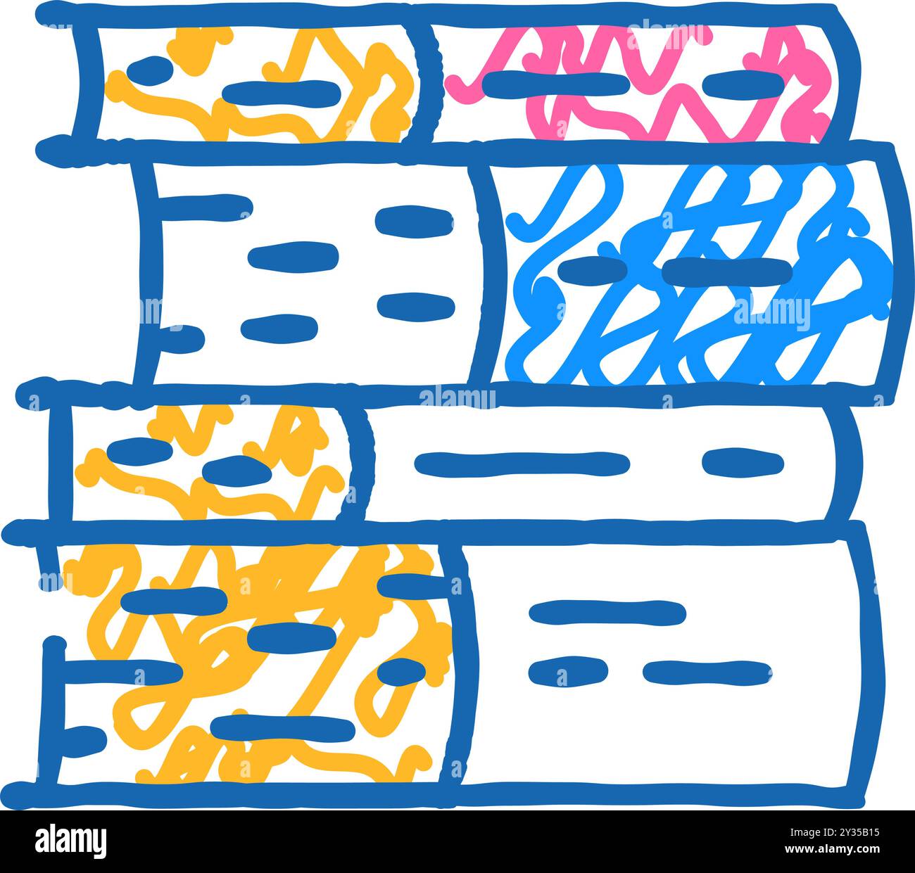 pile books icon doodle illustration Stock Vector Image & Art - Alamy