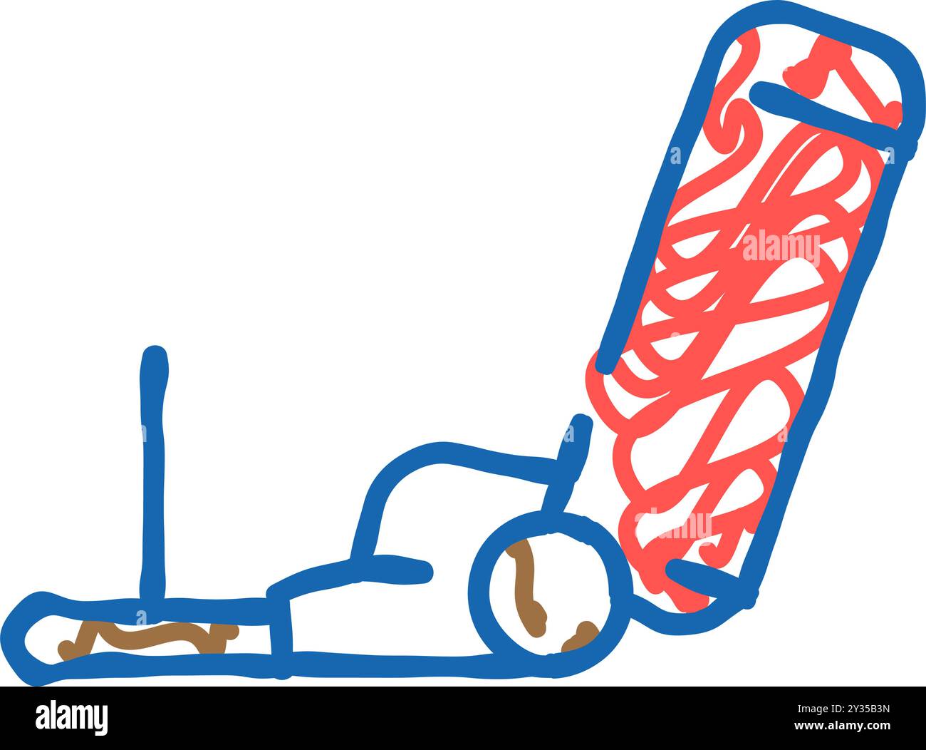 powerline sled icon doodle illustration Stock Vector Image & Art - Alamy