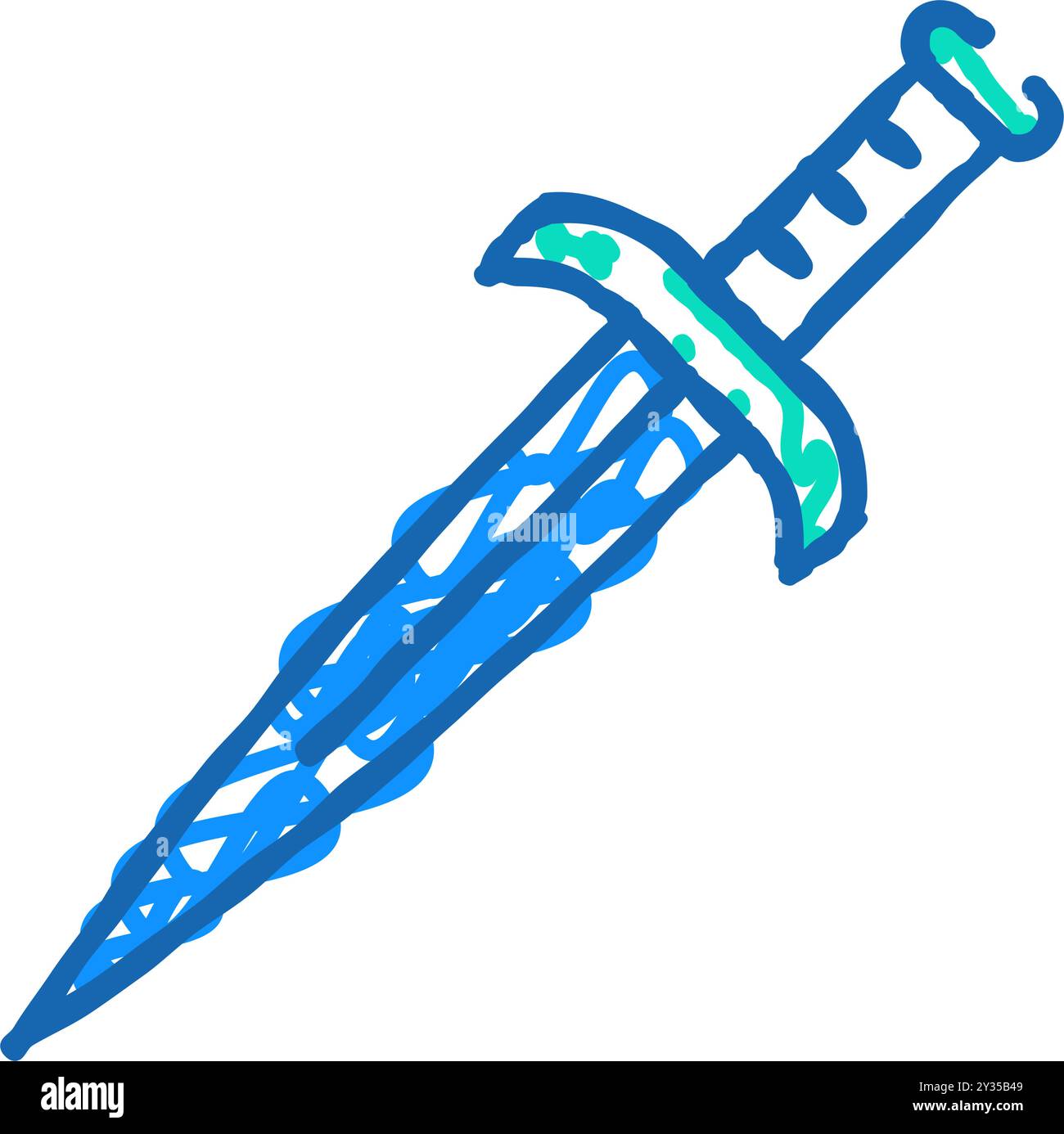 dagger knife icon doodle illustration Stock Vector Image & Art - Alamy