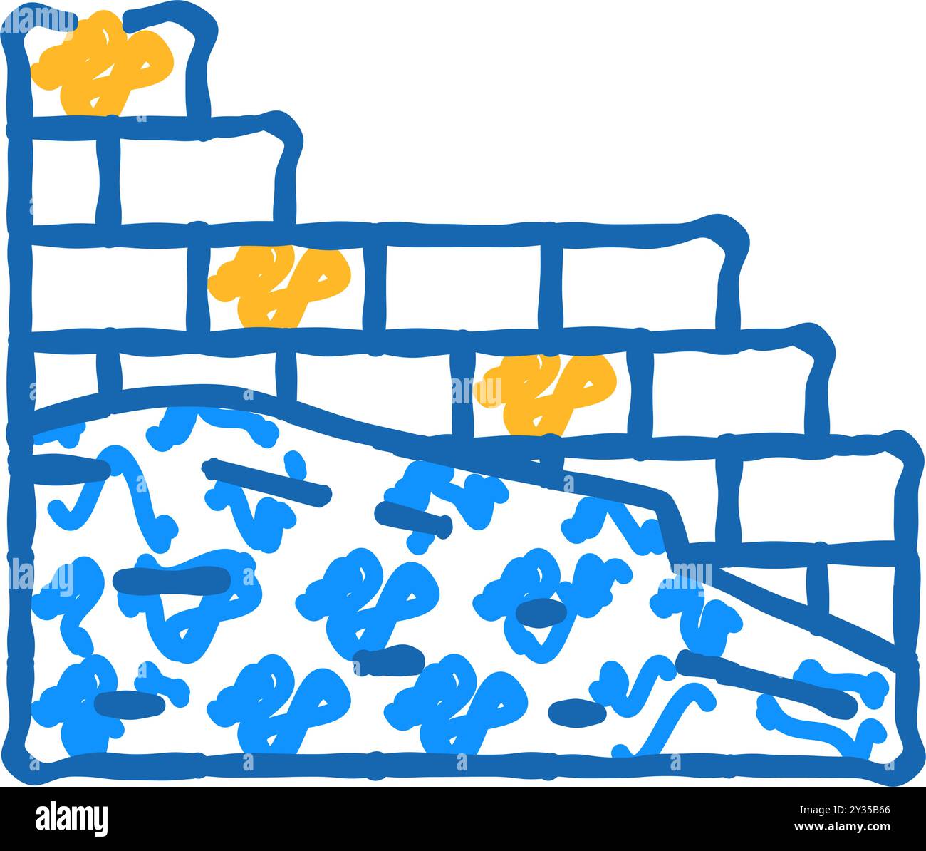 masonry building icon doodle illustration Stock Vector Image & Art - Alamy