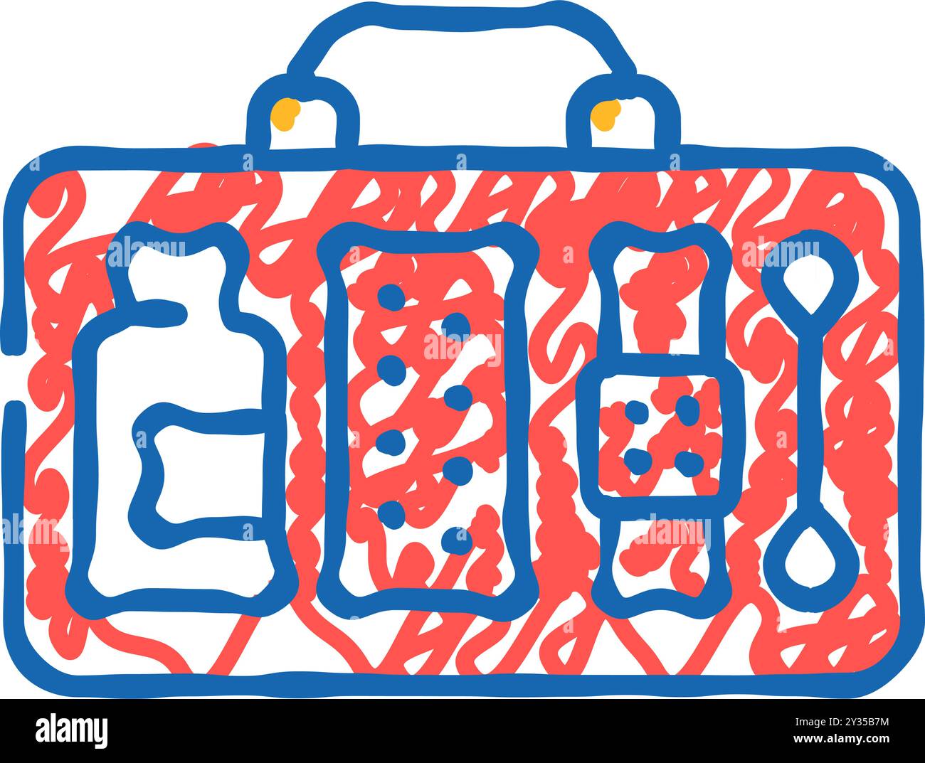 first aid kit icon doodle illustration Stock Vector Image & Art - Alamy