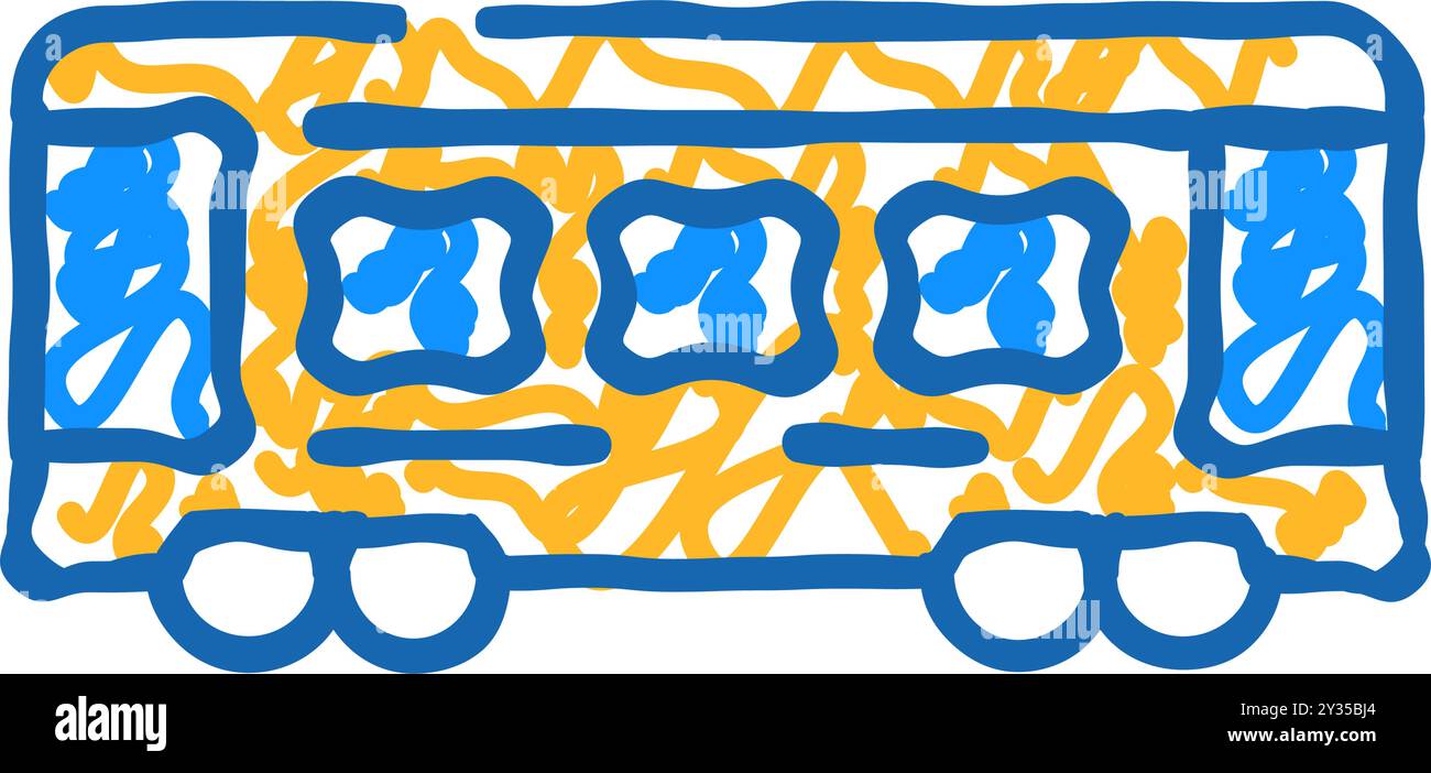 train railway transport icon doodle illustration Stock Vector Image ...