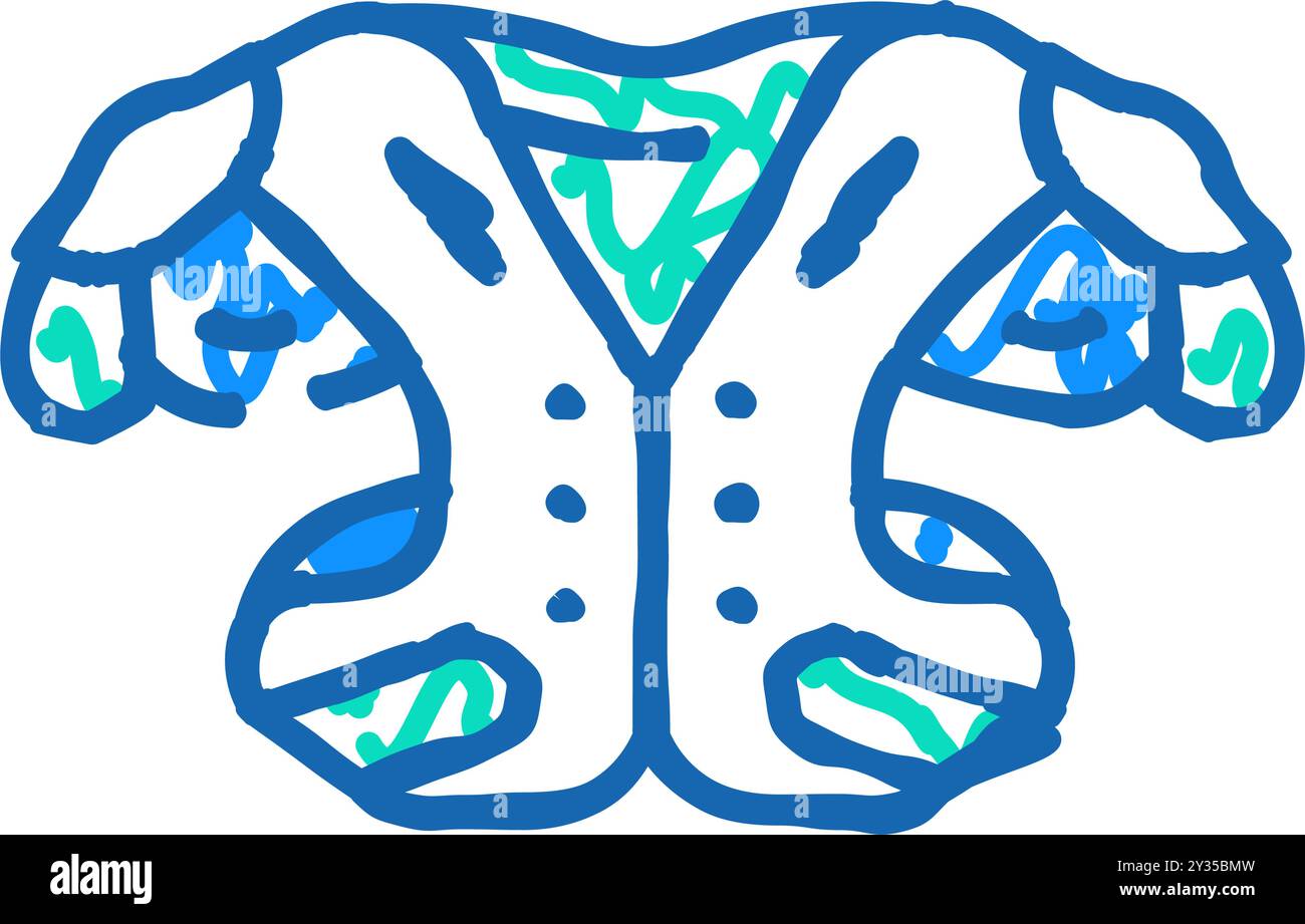 shoulder pads icon doodle illustration Stock Vector Image & Art - Alamy