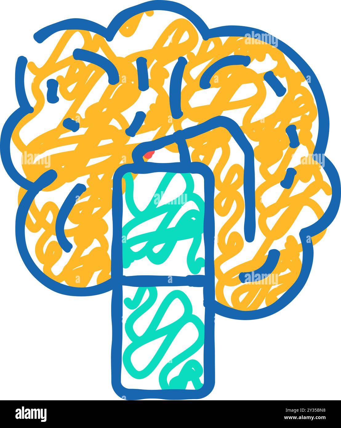 smoke bomb icon doodle illustration Stock Vector Image & Art - Alamy