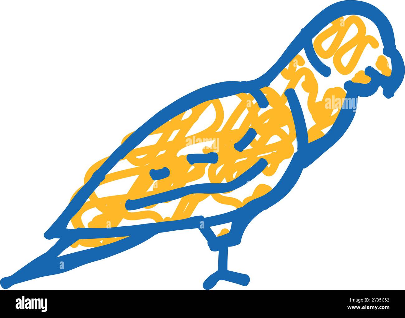 parrot bird icon doodle illustration Stock Vector Image & Art - Alamy