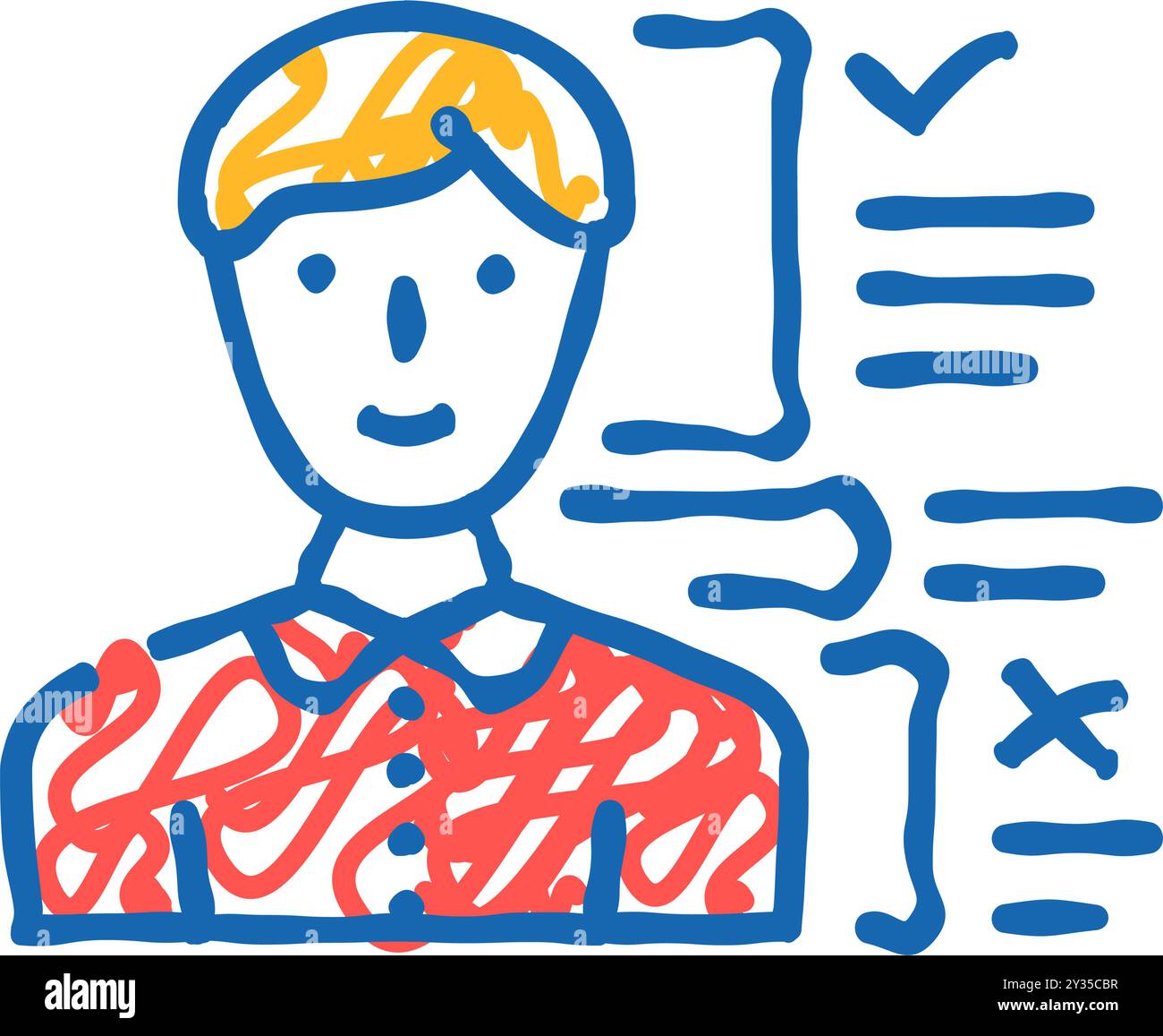 hr director icon doodle illustration Stock Vector Image & Art - Alamy