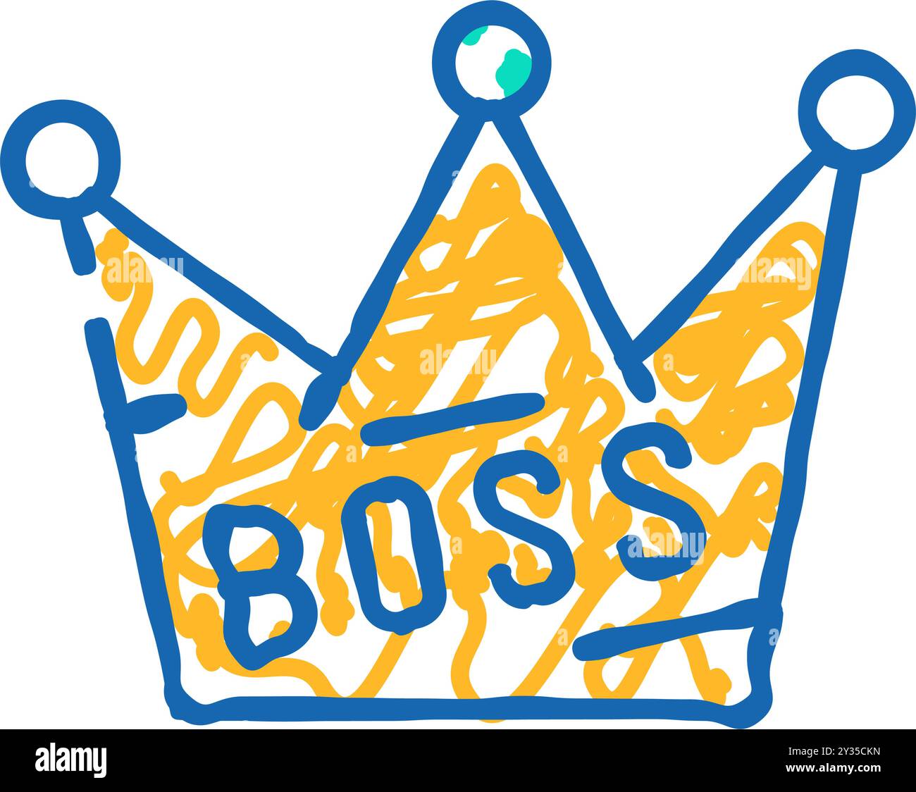 crown boss icon doodle illustration Stock Vector Image & Art - Alamy