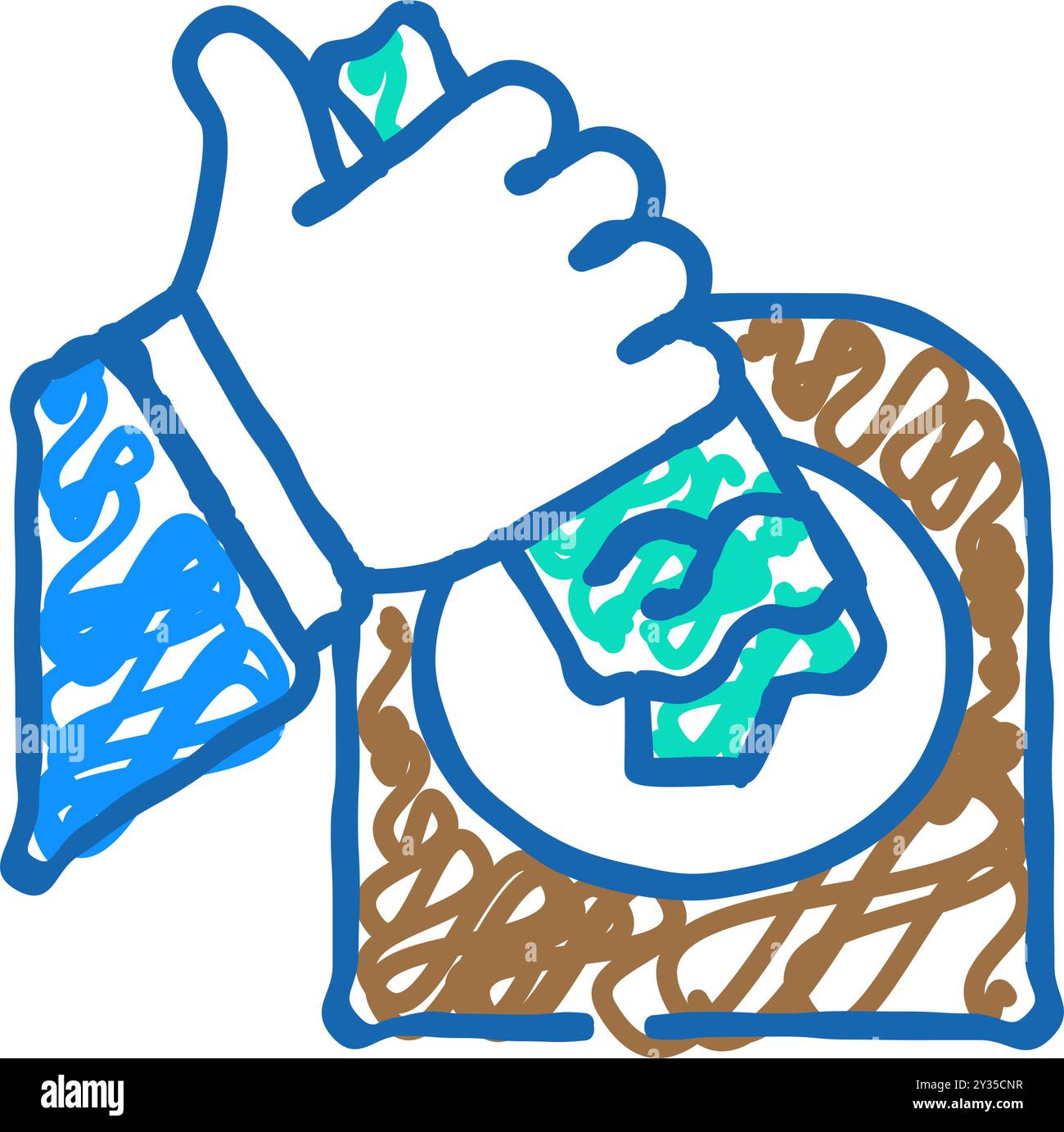 waste sorting icon doodle illustration Stock Vector Image & Art - Alamy