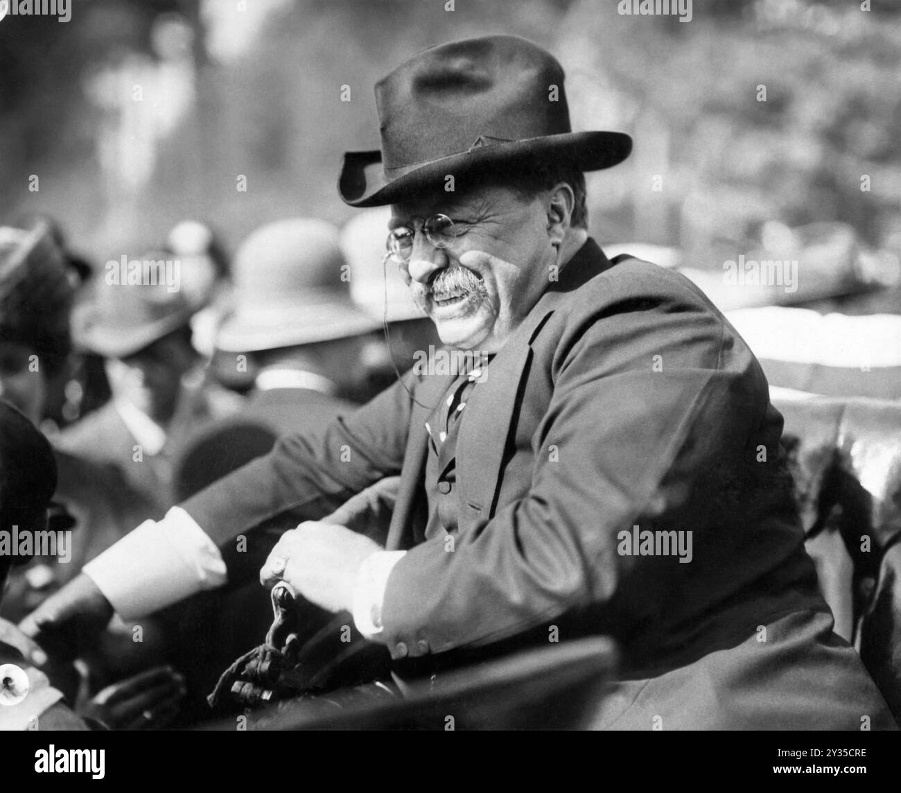 Theodore roosevelt laughing Black and White Stock Photos & Images - Alamy