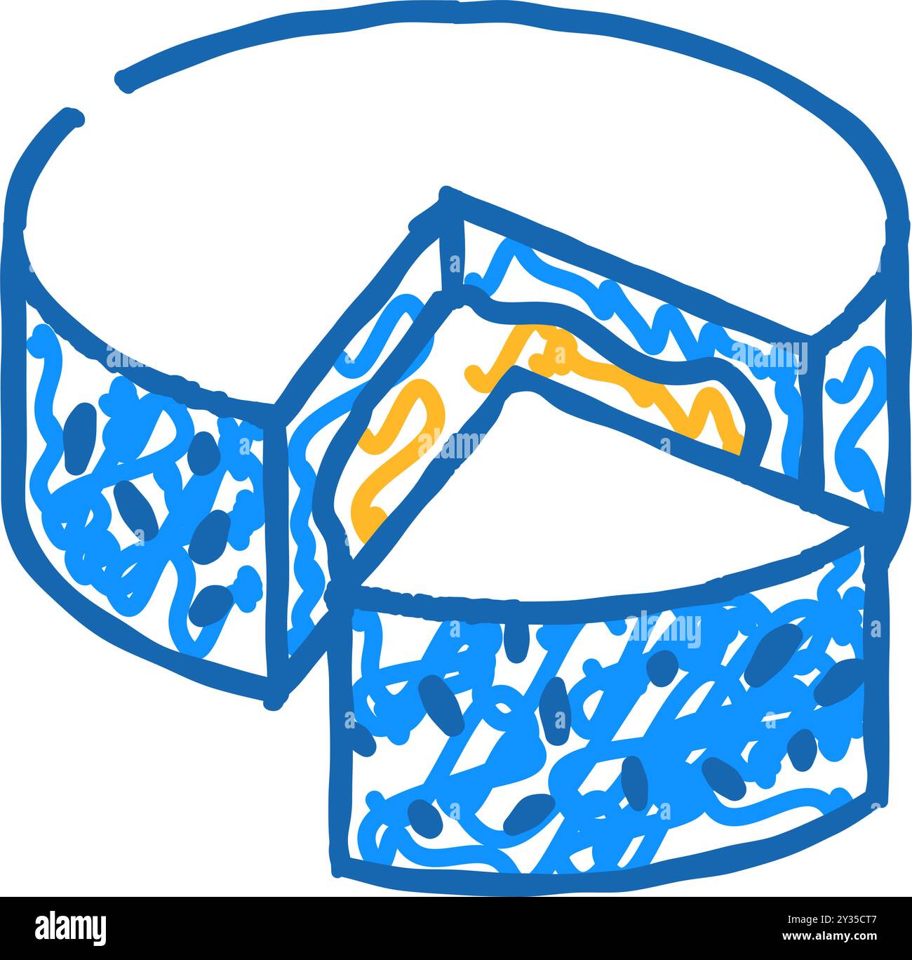 camembert cheese icon doodle illustration Stock Vector Image & Art - Alamy